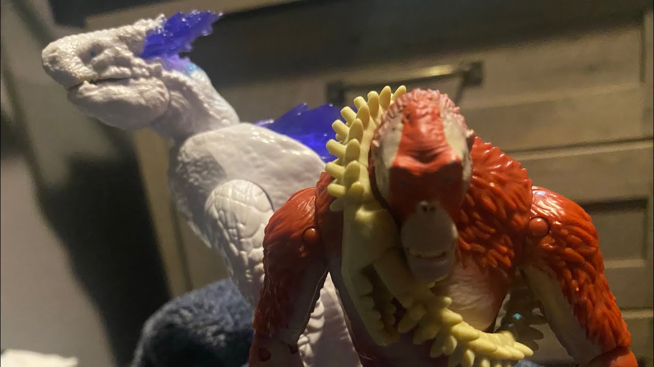 godzilla x kong the new empire toys review Skar King and Shimo - YouTube