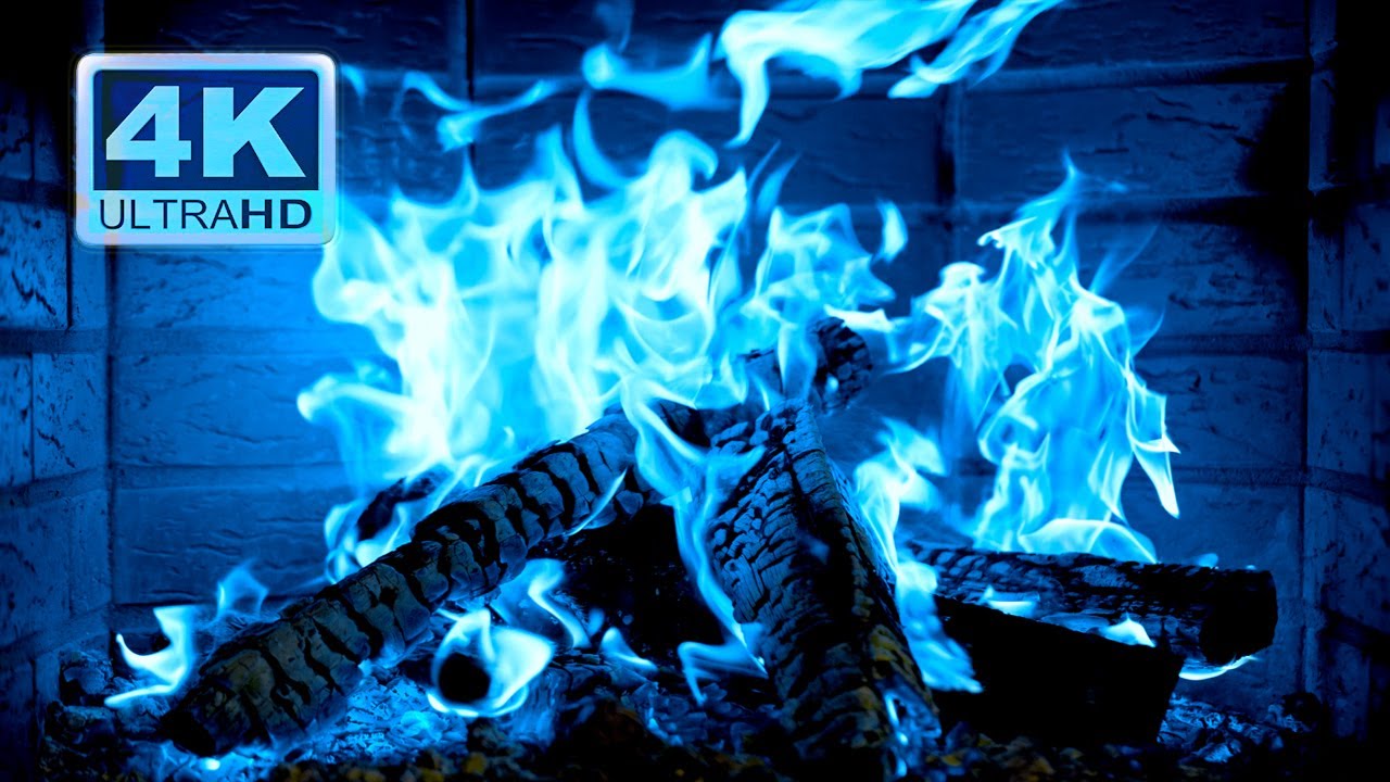 🔥 BLUE FIRE 4K Ultra HD. Halloween 2024 - YouTube