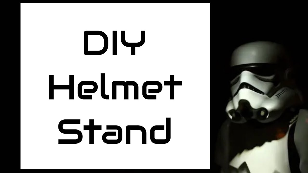 A diy helmet stand - YouTube