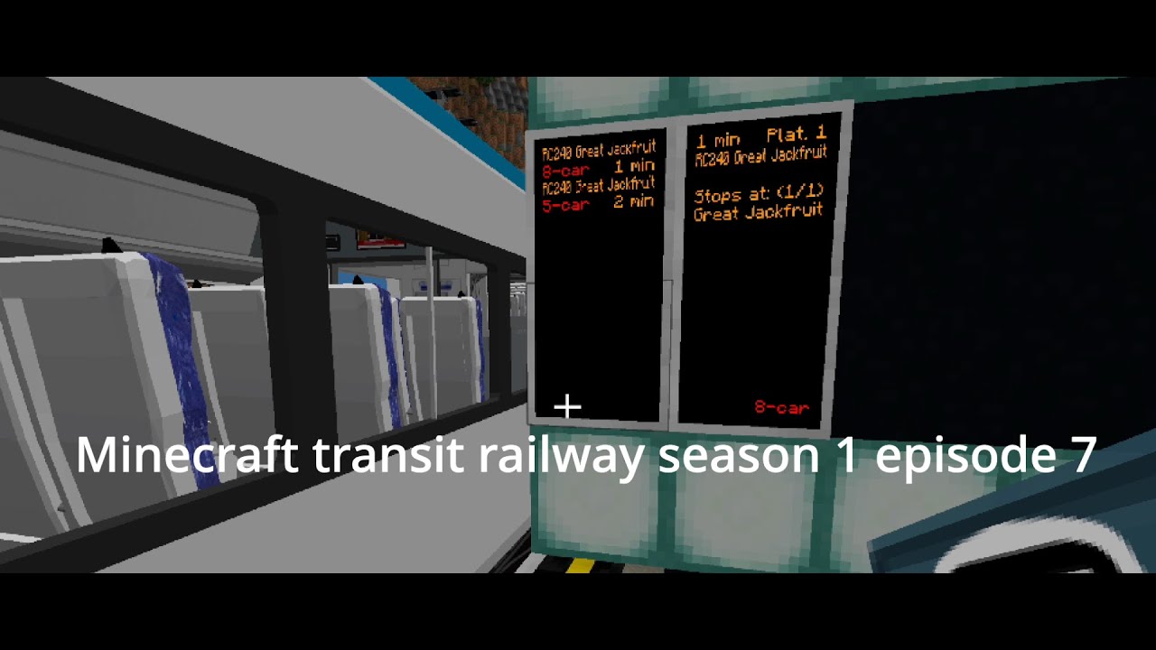 Minecraft transit railway season 1 episode 7 - YouTube