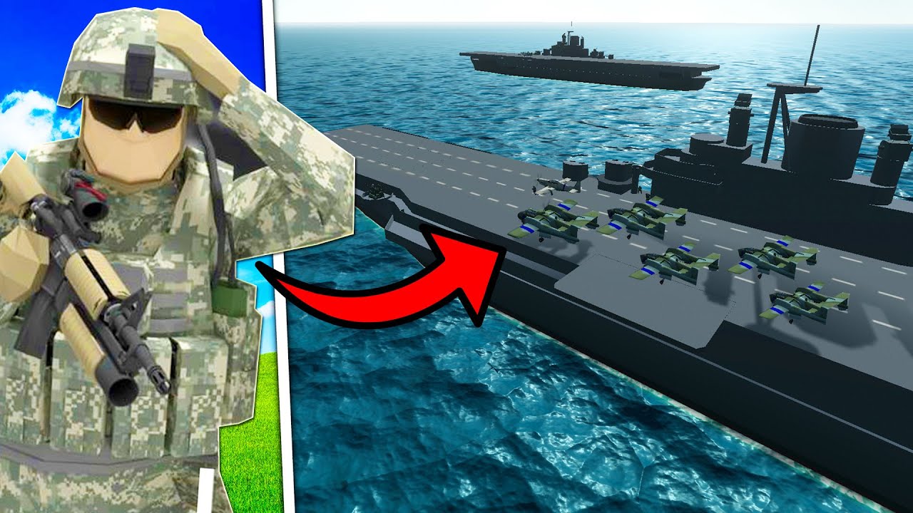 Aircraft Carrier's CLASH in GIANT Sea WAR! - Ravenfield - YouTube