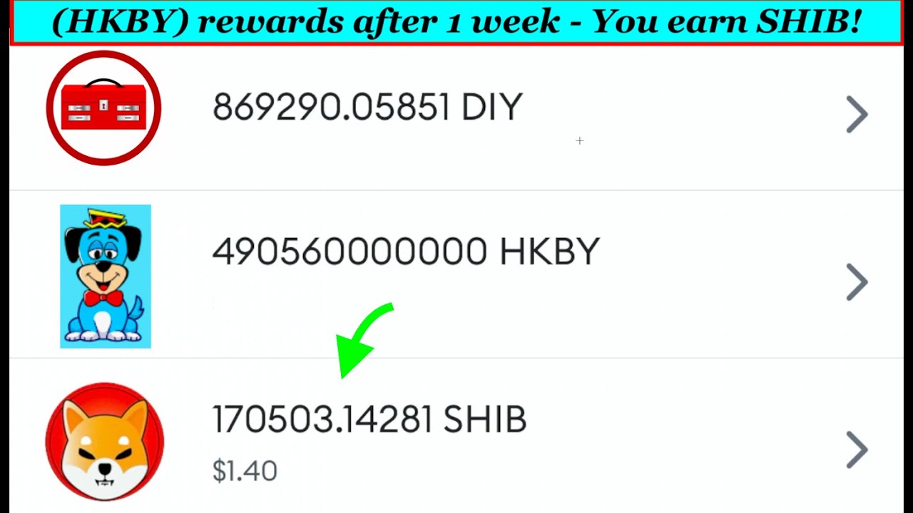 Huckleberry Inu token (HKBY) rewards after 1 week - YouTube