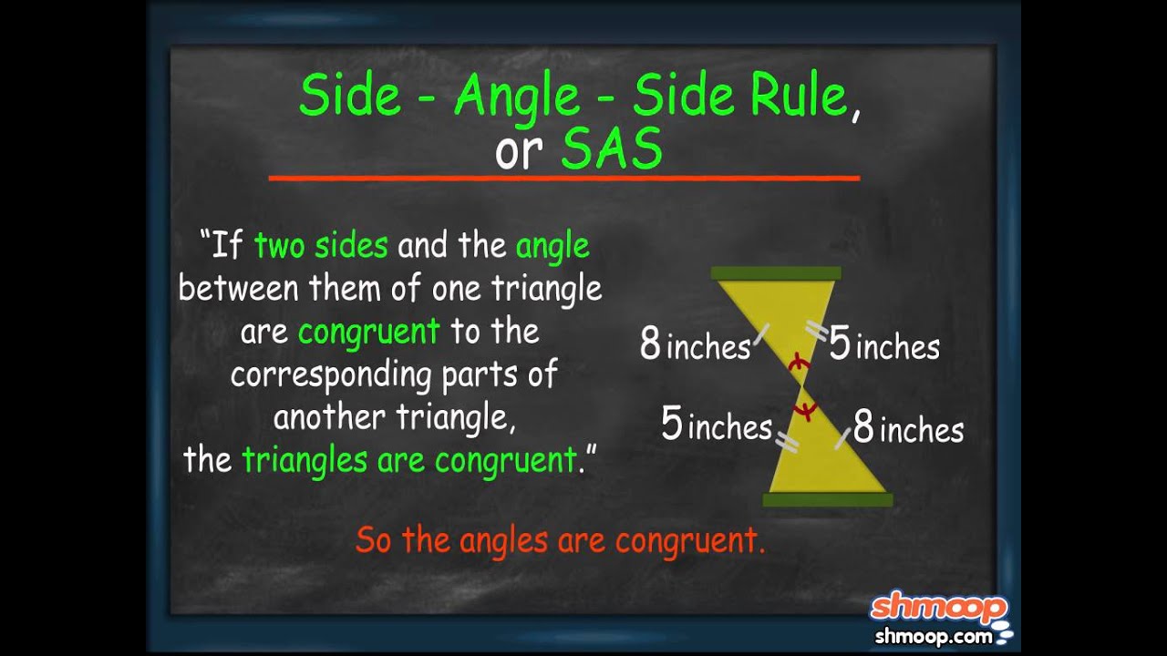 SAS, ASA, and AAS by Shmoop - YouTube