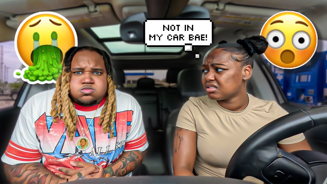 THROWING UP On My Girlfriend Whiles She's Driving To Get Her Reaction ...