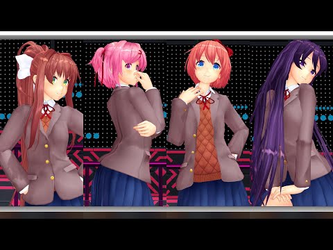 [MMD] Doki Doki Literature Club meets Blackpink 블랙핑크 - \