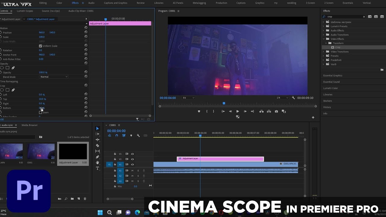How to Add Cinema Scope in Your Videos in Adobe Premiere Pro - YouTube