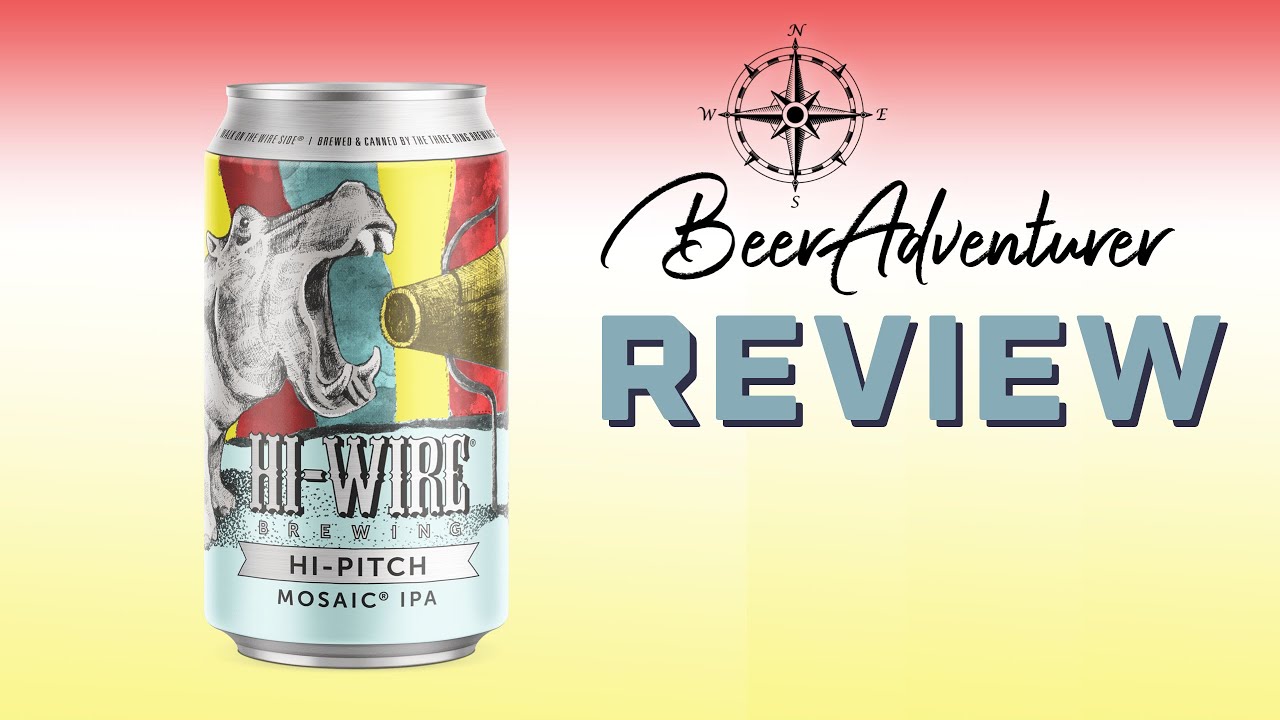 Hi-Pitch Mosaic IPA | Hi-Wire Brewing | Beer Review - YouTube