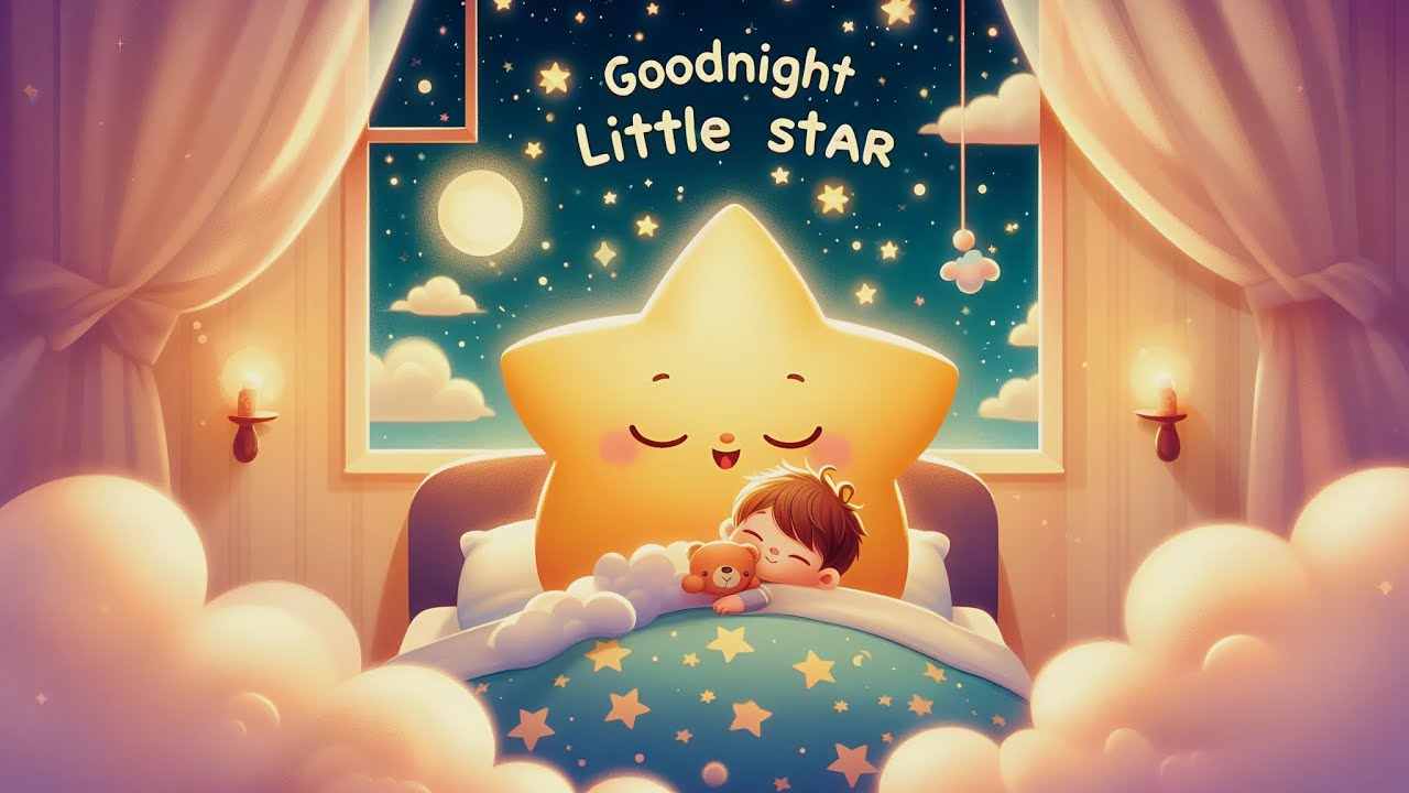 Goodnight Little Star Lullaby Song for Babies | Relaxing Bedtime ...