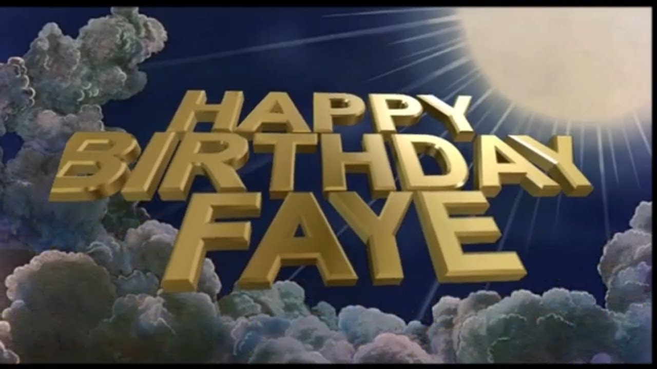 Happy birthday Faye! Monty Python Style! - YouTube