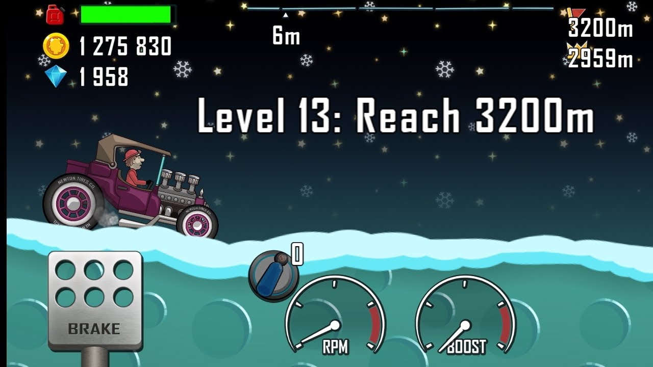 Hill Climbing Master 3200 meter in xmas 🏔️🏎️🏎️ can I complete this ...