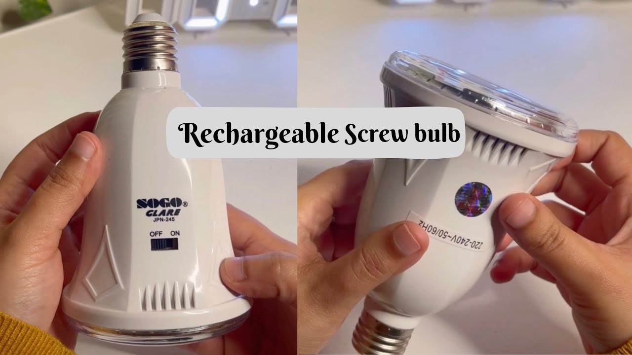 Sogo rechargeable screw bulb unboxing in Pakistan | Sogo Electronics ...