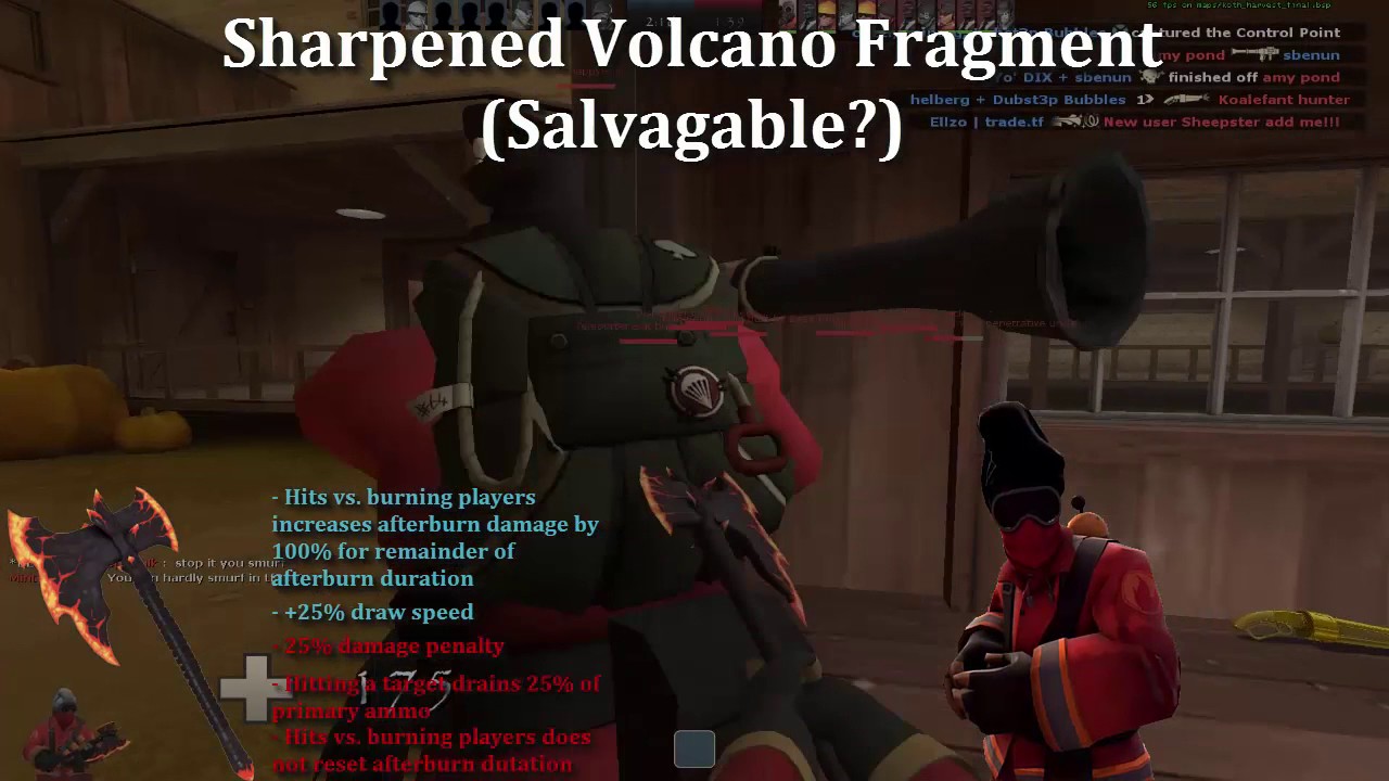 Coffee Commentary: TF2 - Sharpened Volcano Fragment; Salvagable? - YouTube