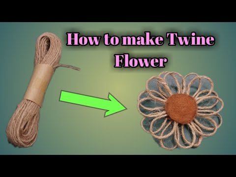 How to make Twine Flower || TUTORIALS - YouTube