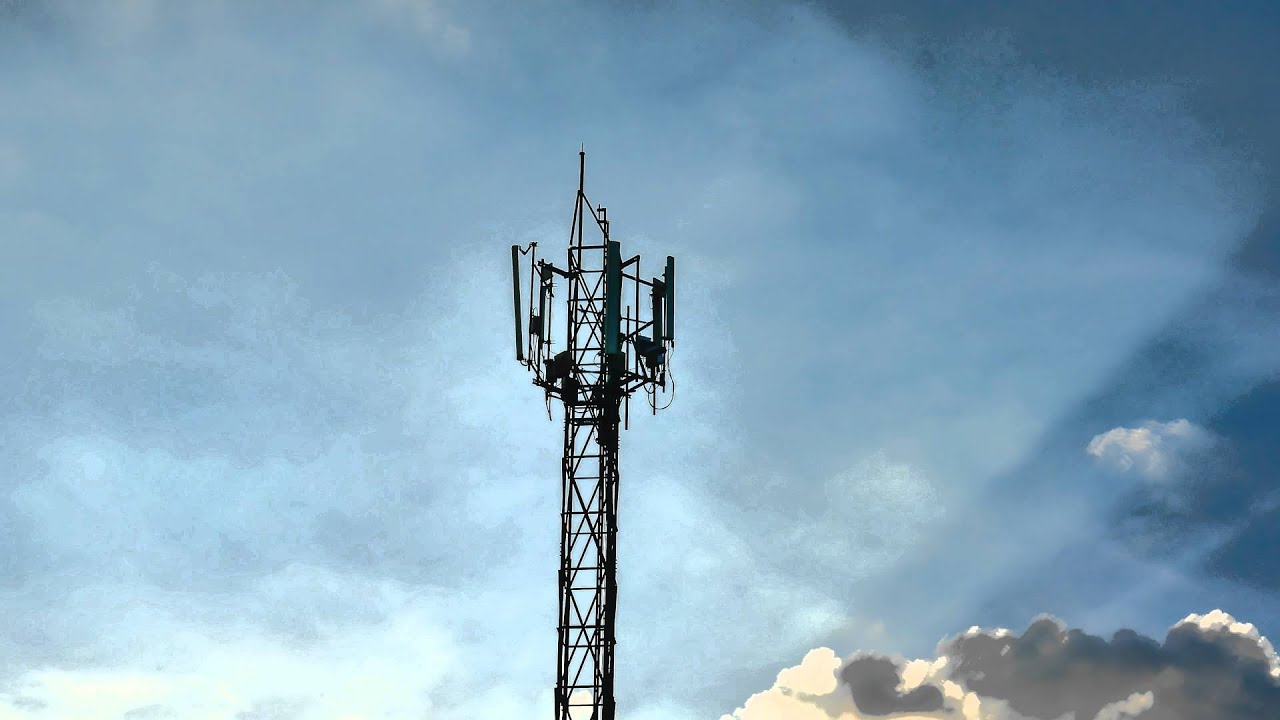 Communications Tower Clouds Phuket Thailand Time Lapse 4K - YouTube