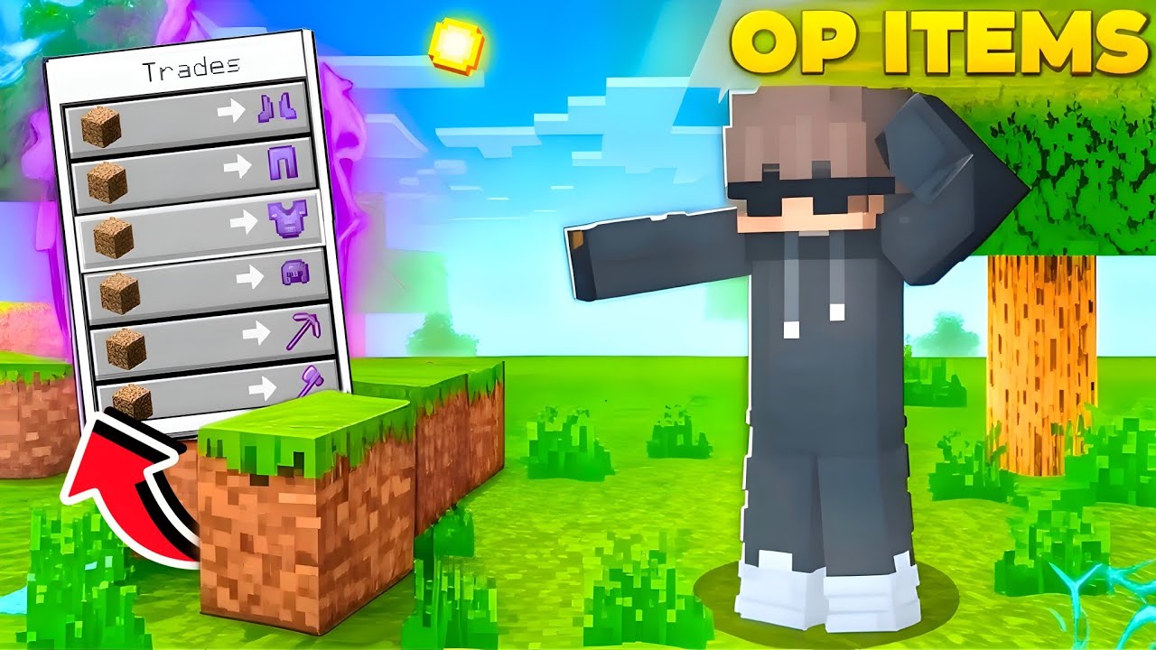 Minecraft, But Blocks Trade OP ITEMS!🔥 (Must Watch🤫) - YouTube