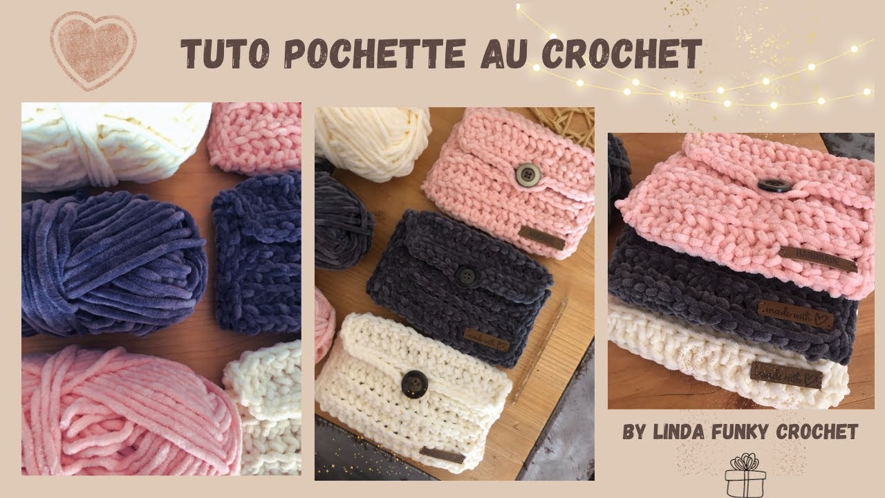 🎁TUTO POCHETTE AU CROCHET/IDÉE CADEAU NOËL🎁@lindafunkycrochet - YouTube