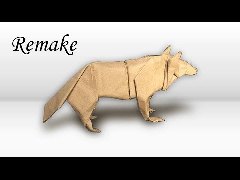 Origami Wolf - Remake - YouTube