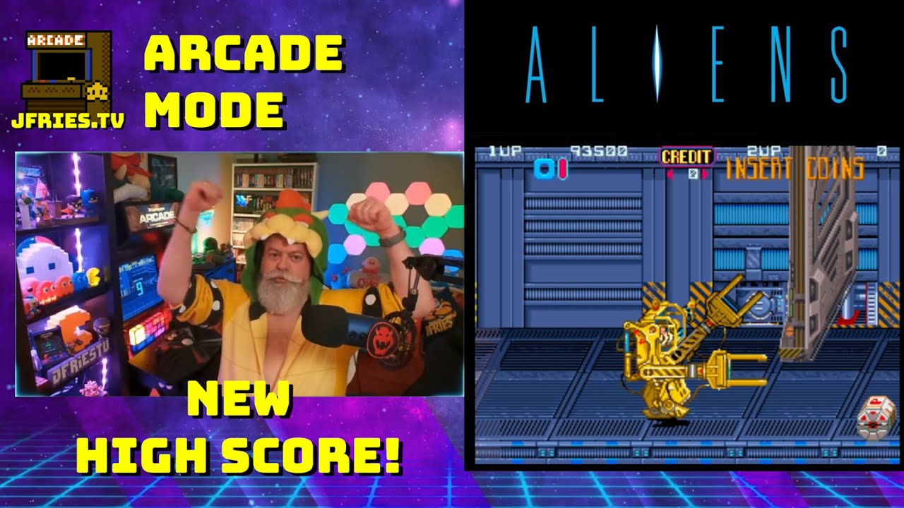 Highlight: Arcade Mode - Aliens - New High Score! - 94800 - YouTube