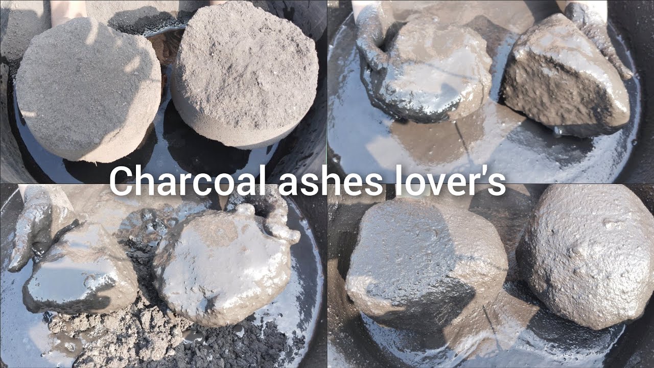 charcoal ashes dry and water crumbling dust falling pouring pestplaying ...