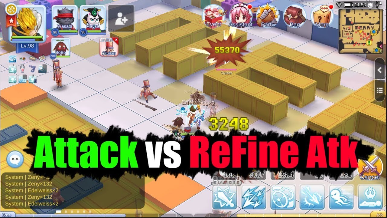 Ragnarok M Eternal Love Attack Vs Refine Attack & Result - YouTube