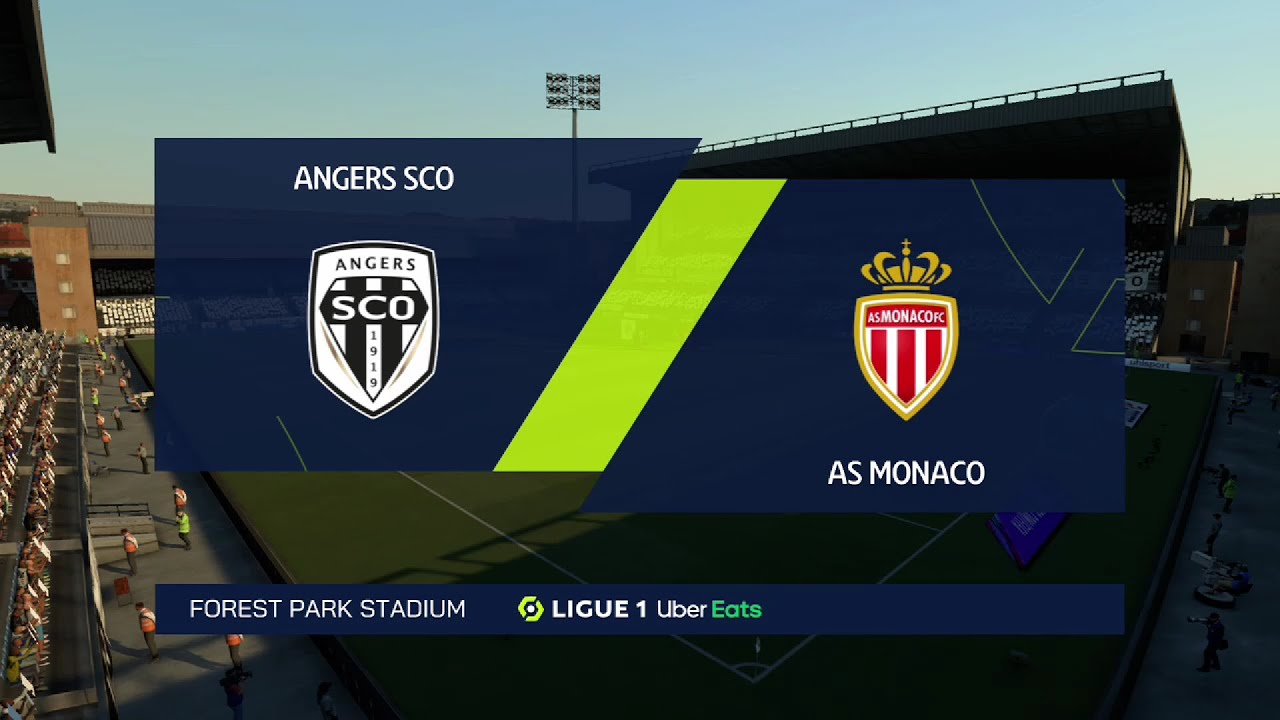 ⚽ Angers vs Monaco ⚽ | Ligue 1 (25/04/2021) | Fifa 21 - YouTube