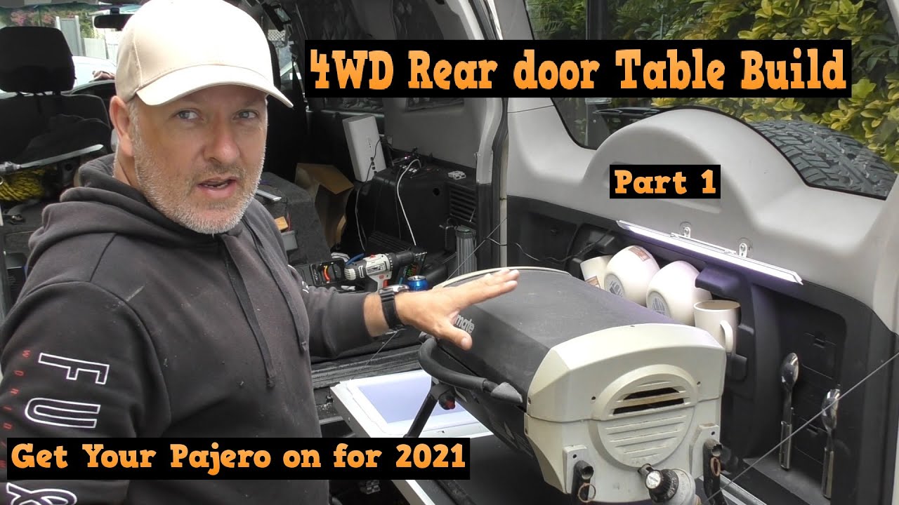 4WD Rear door Table- The Build (Pajero) - YouTube
