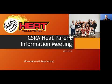 CSRA Heat Parent Meeting - YouTube