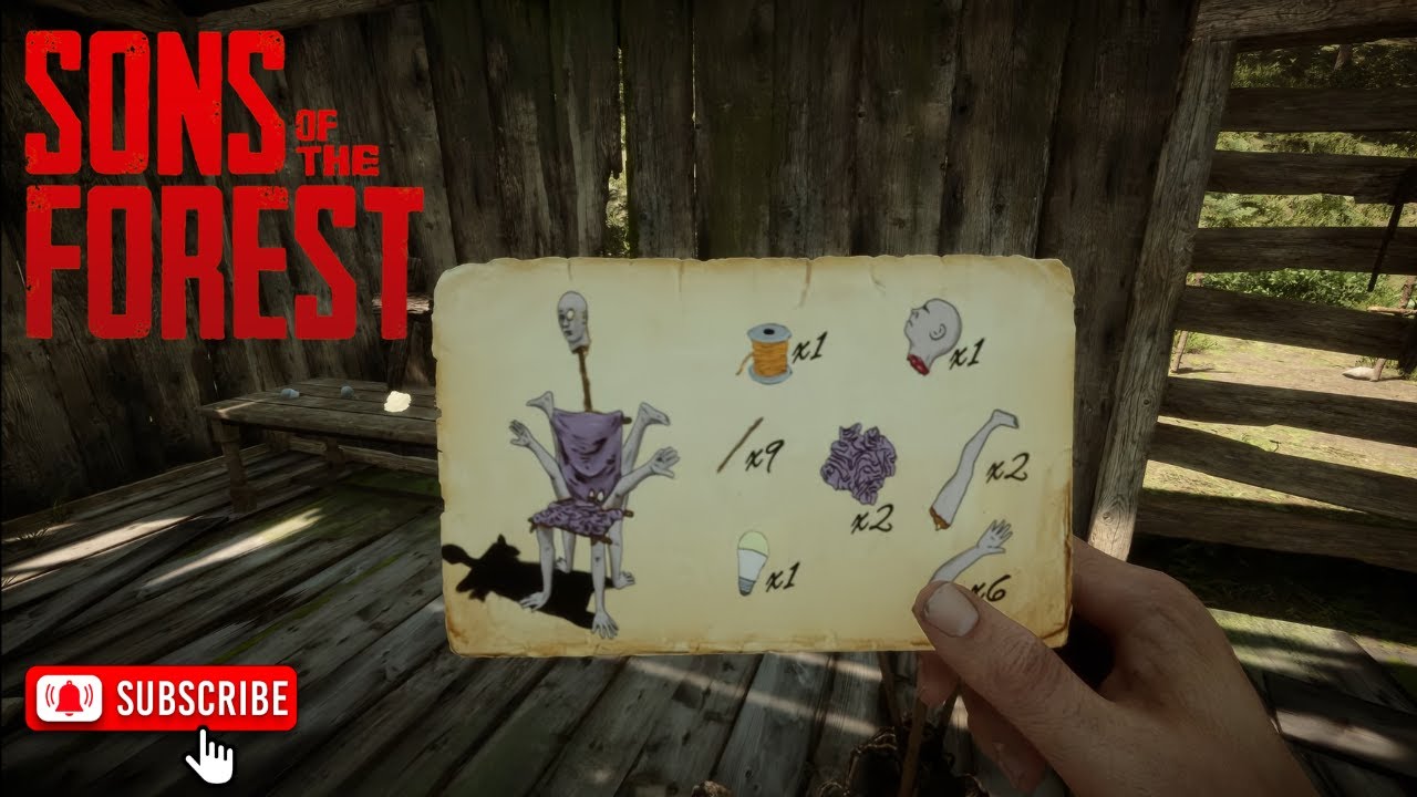 Where To Find Patch 13 Creepy Chair Blueprint in | Sons of the Forest ...