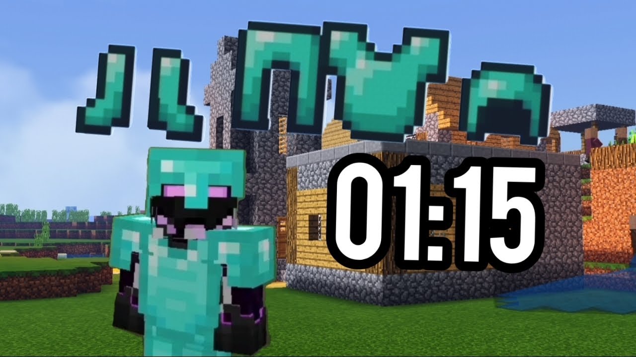 minecraft: full diamond armor in 01:15🔥 - YouTube