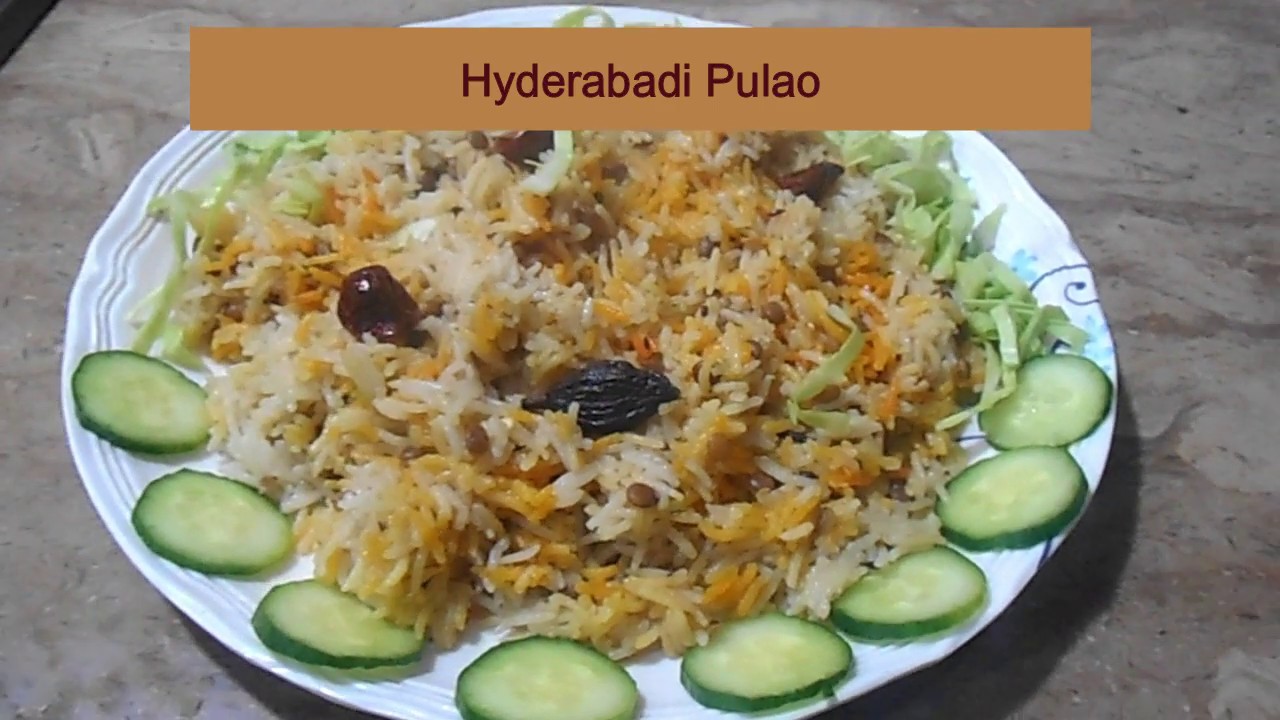 Hyderabadi pulao-Rice Recipe by FoodCrafter's - YouTube