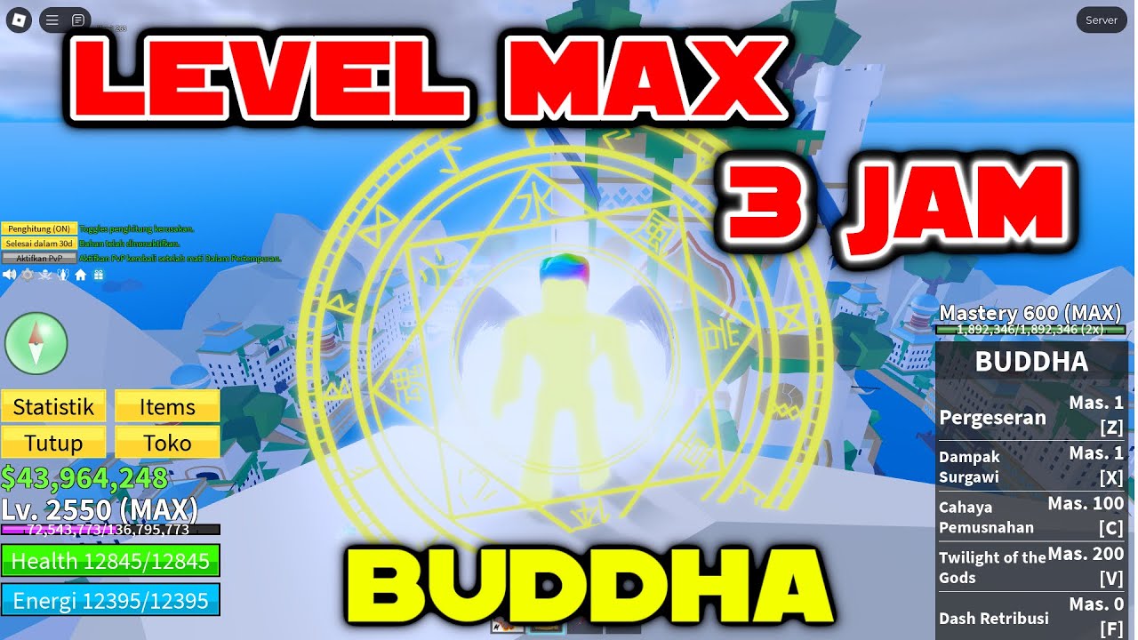 cara cepat supaya buddha kita bisa level max, - YouTube