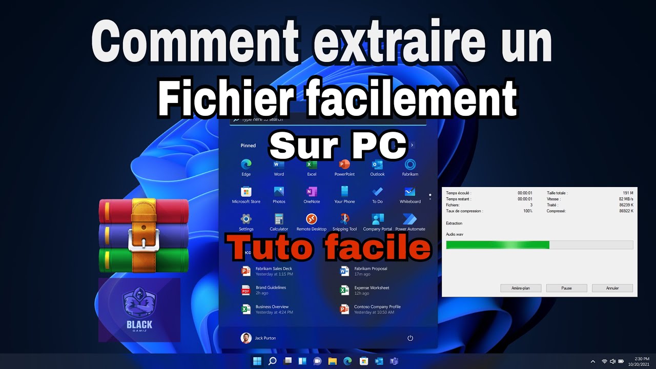 Extraire un fichier en 21 s sur PC avec Winrar - Facile et rapide ...