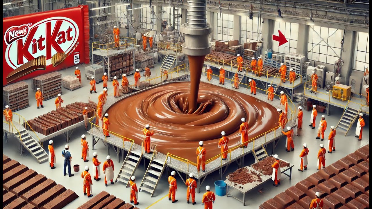 How KITKAT Chocolate is Made - How Kit Kat is processed - YouTube