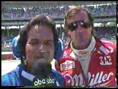 Auto Racing - 1987 - Indy 500 - Jack Arute Interviews Danny Sullivan ...