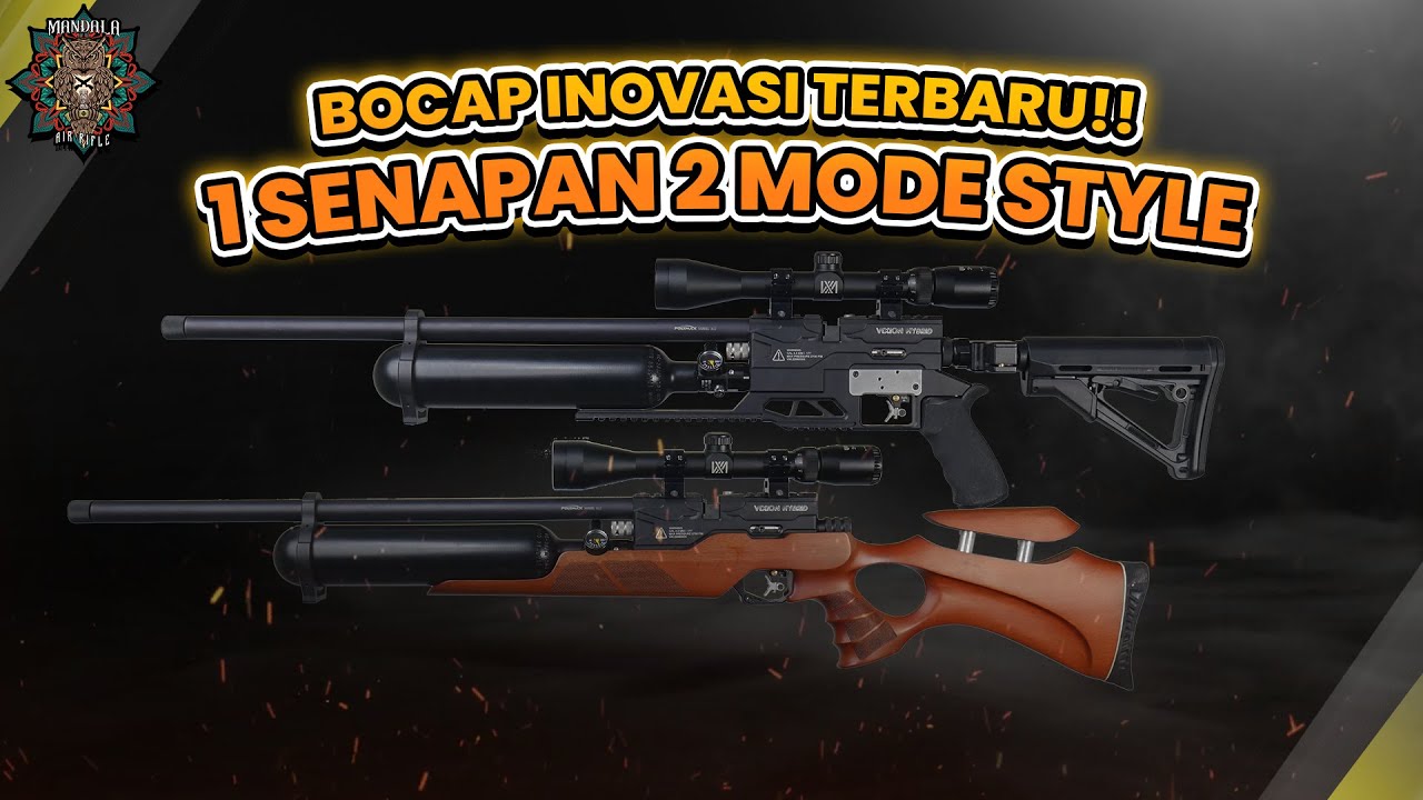 1 SENAPAN DENGAN 2 STYLE POPOR!! INOVASI TERBARU PCP BOCAP VIXION ...