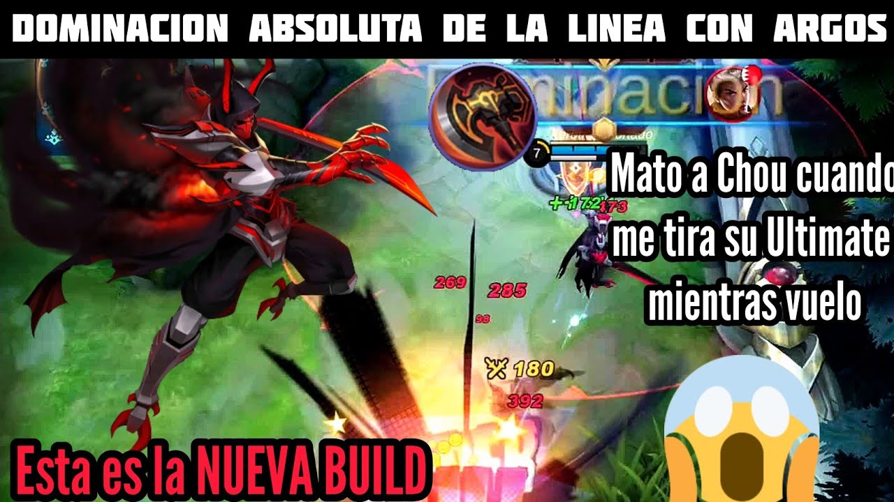 ARGOS CON EL NUEVO ITEM ES INDOMABLE MOBILE LEGENDS - YouTube