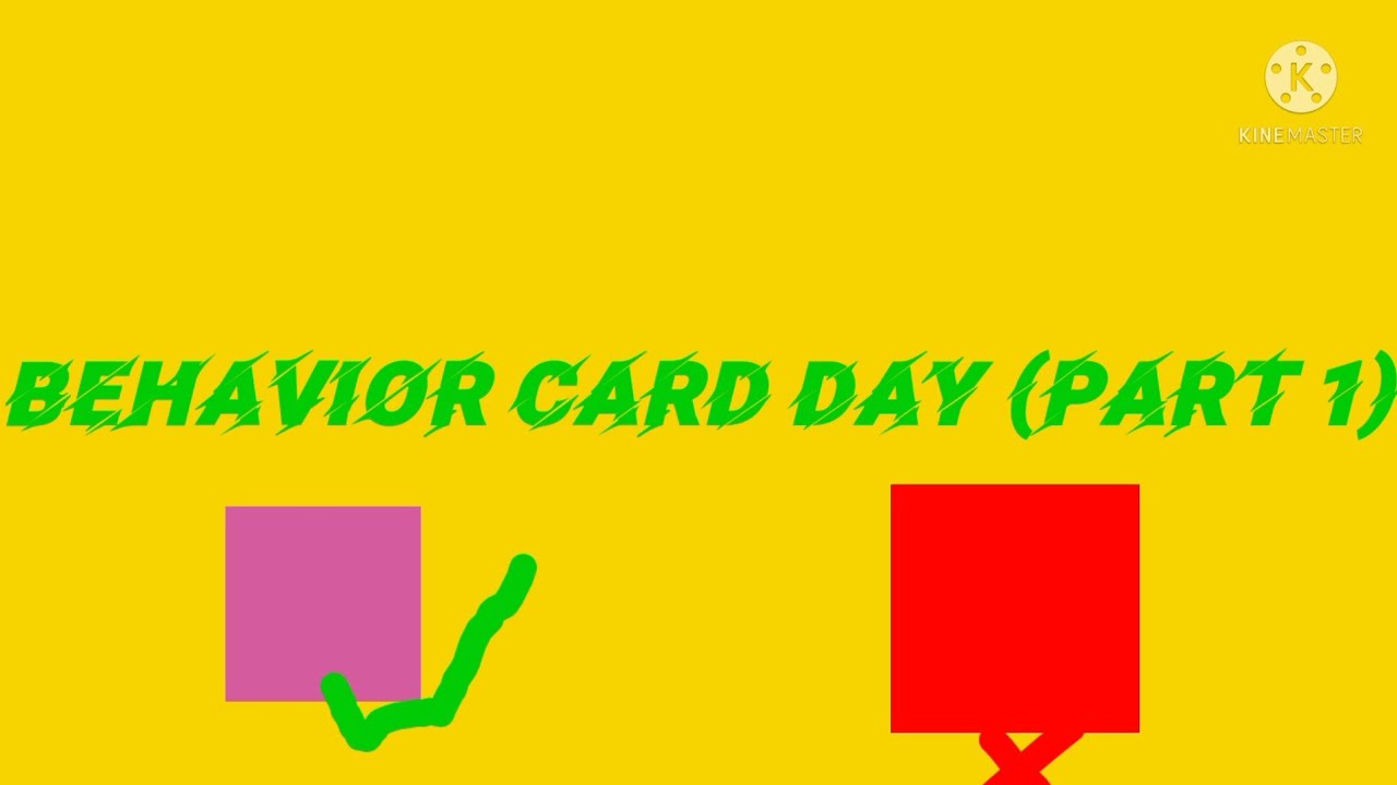 behavior card day (part 1) - YouTube