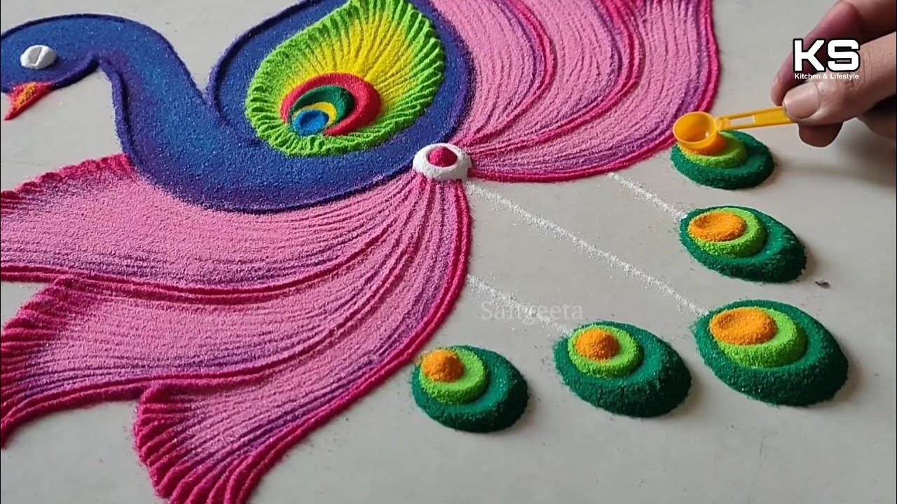 Best Rangoli Tricks by Sangeeta| Deepavali, Sankranti, Dhanteras and ...