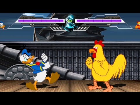 DONALD DUCK vs GIANT CHICKEN - High Level Awesome Fight! - YouTube