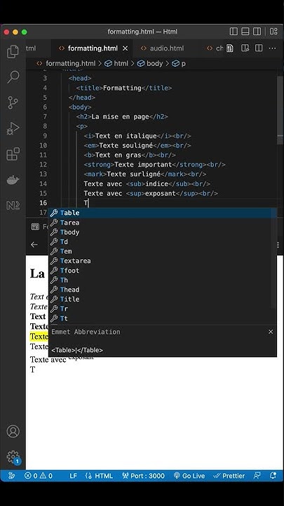 Comment mettre en forme son texte en HTML ? - YouTube