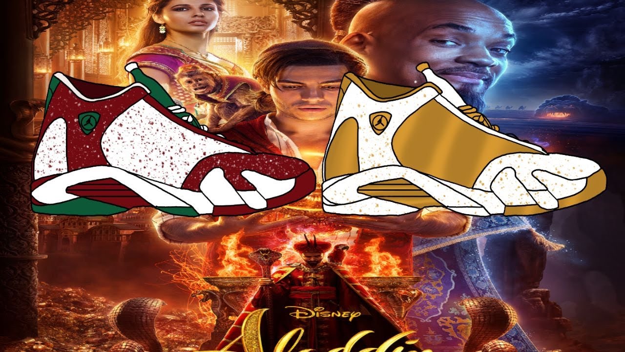 Customize sneakers: Aladdin Jordan 14(Aladdin) - YouTube