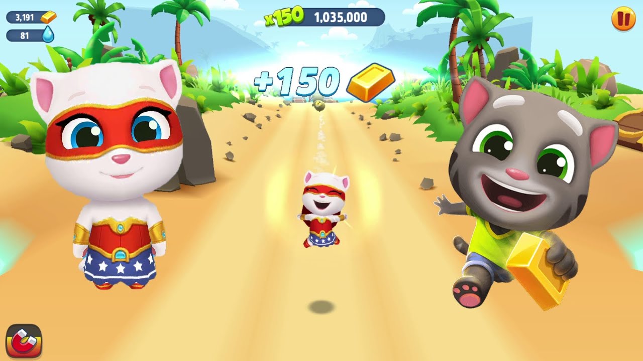 Talking Tom Gold Run - Episode 130: Super Angela's Epic Run for ...