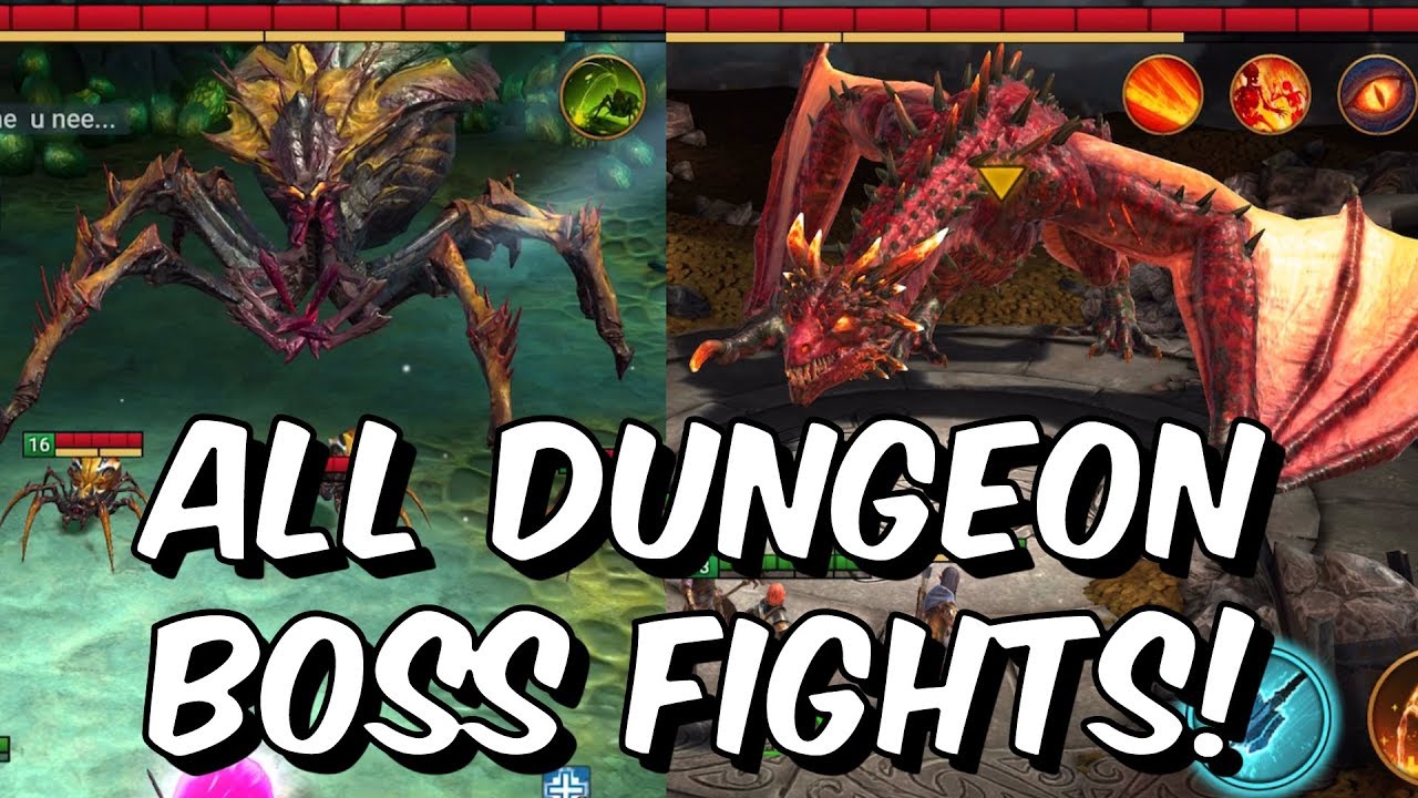 All Dungeon Boss Fights! - Raid: Shadow Legends - Free To Play Mobile ...