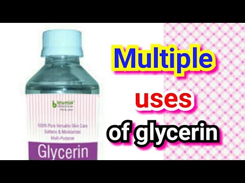 Multiple uses of glycerin: for skin care - YouTube