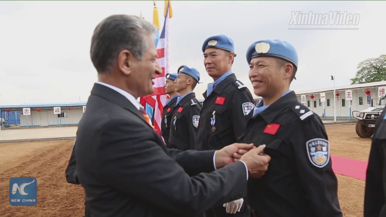 574 missions! Chinese peacekeeping police in Liberia honored with UN ...
