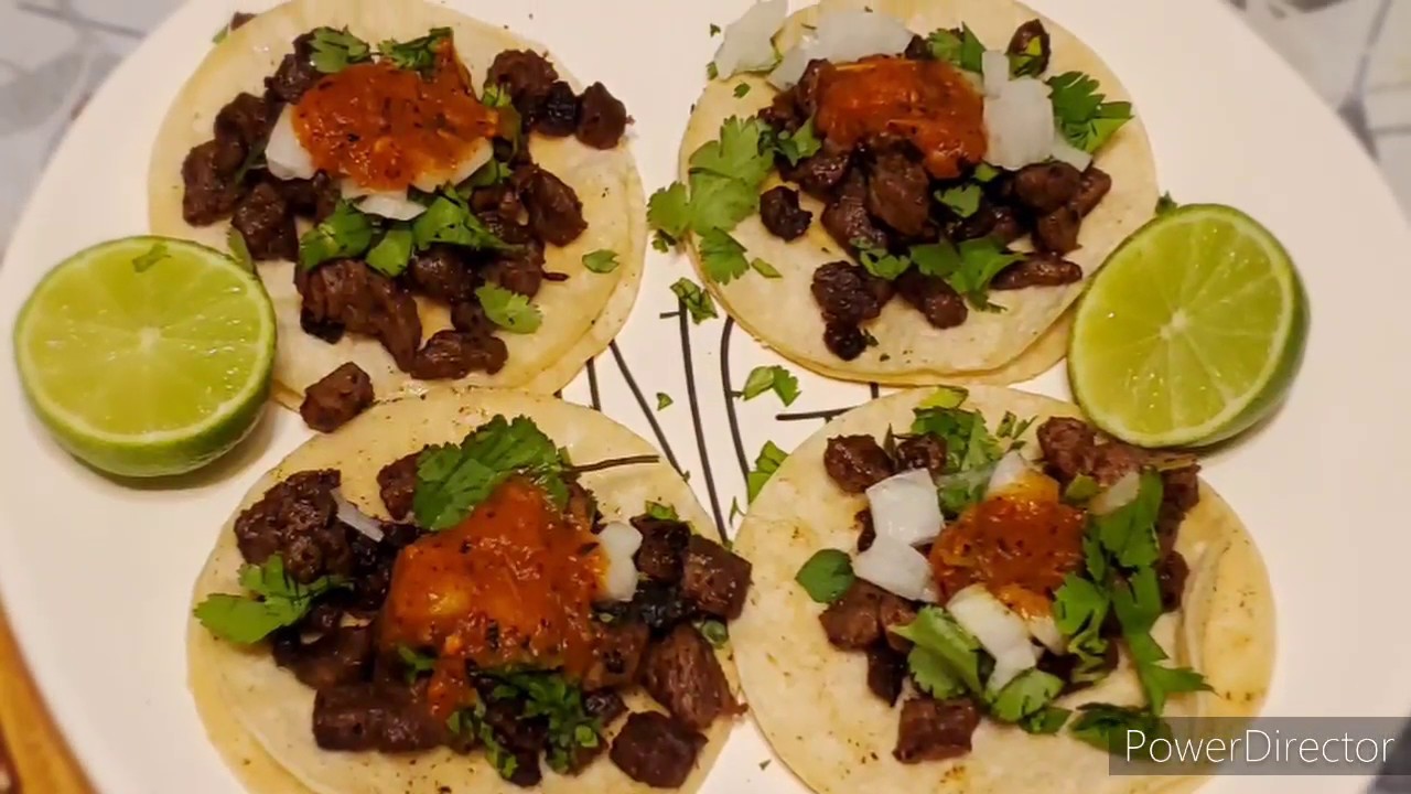 TACOS Y SALSA ROJA PARA TACOS 🌶 - YouTube