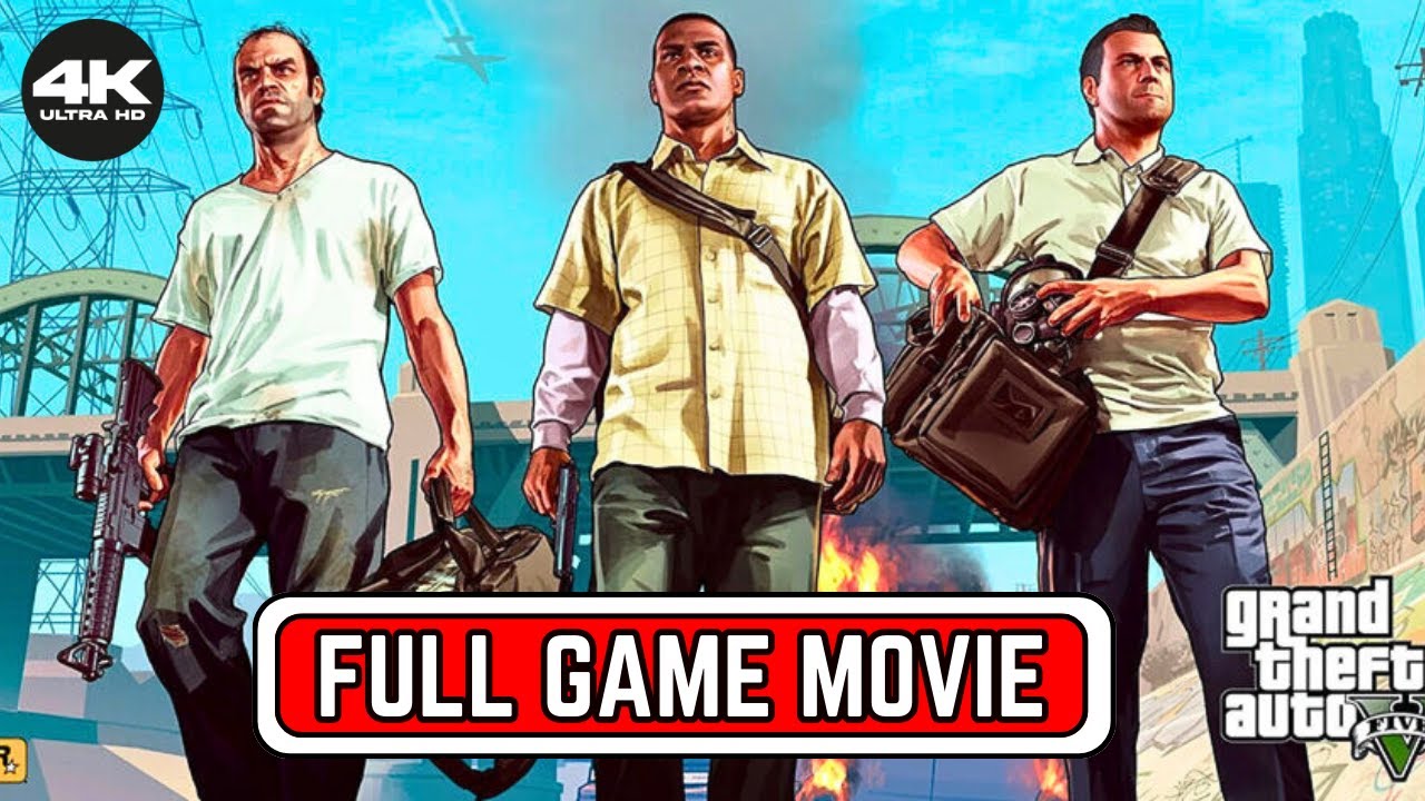 GRAND THEFT AUTO 5 All Cutscenes (Full Cinematic Movie) 4K 60fps - YouTube