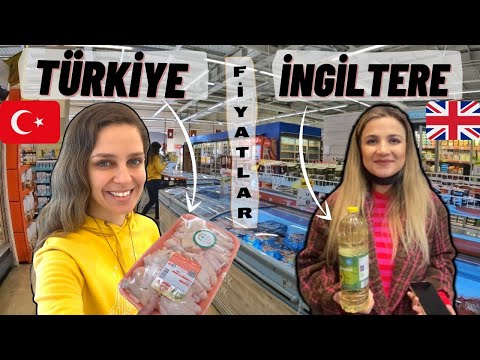TÜRKİYE-İNGİLTERE Market Fiyat Karşılaştırması - Asgari ÜCRET