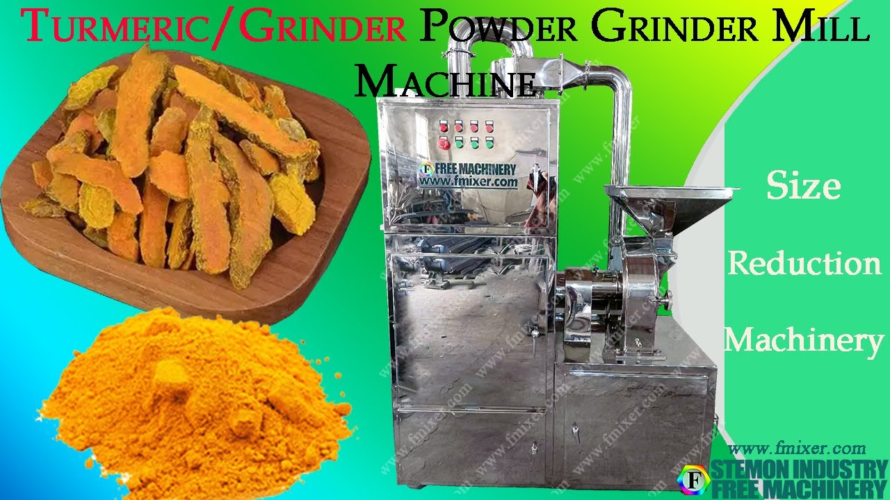 Ginger Grinder Machine for milling turmeric into powder┃Spice pin mill ...