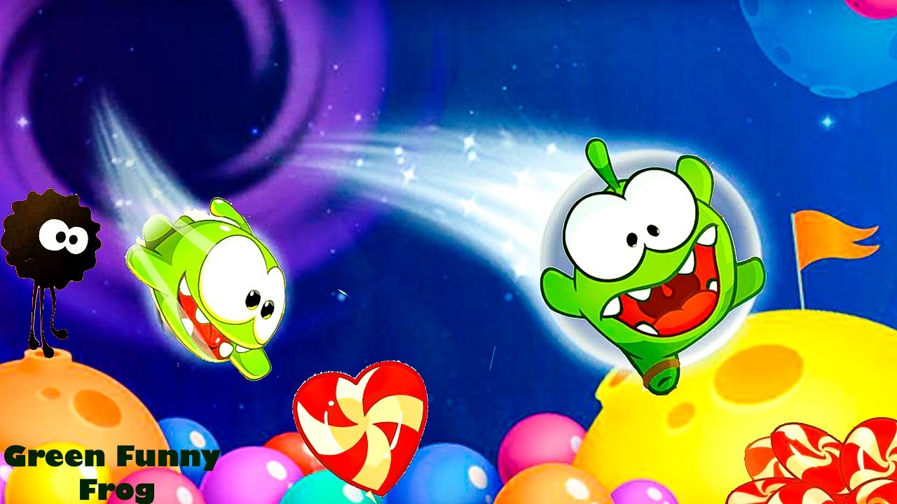 Cut the Rope. Green funny frog catches lollipops. Stage 8 - YouTube